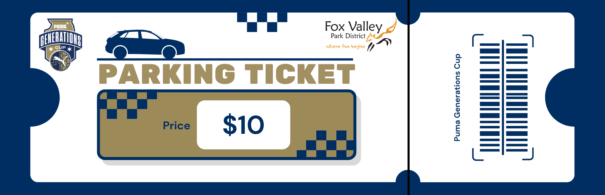 PGC Weekend Parking Pass | Fox Valley Park District Puma Generations Cup